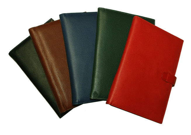 Leather Pad Holders, Leather Portfolio, Debossed Leather Pad Covers