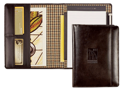 Leather Pad Holders, Leather Portfolio, Debossed Leather Pad Covers