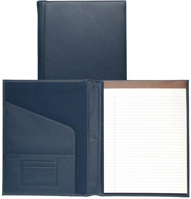 Leather Pad Holders, Leather Portfolio, Debossed Leather Pad Covers