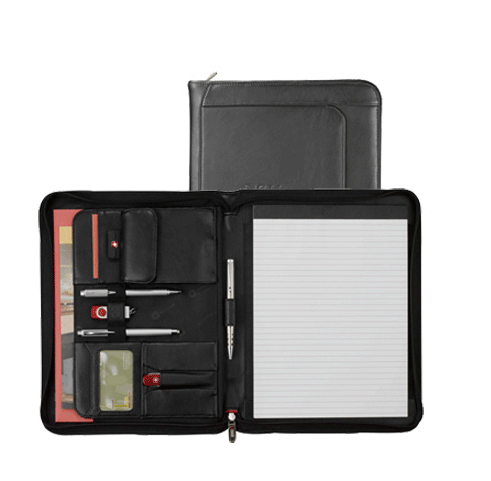 Leather Pad Holders, Leather Portfolio, Debossed Leather Pad Covers